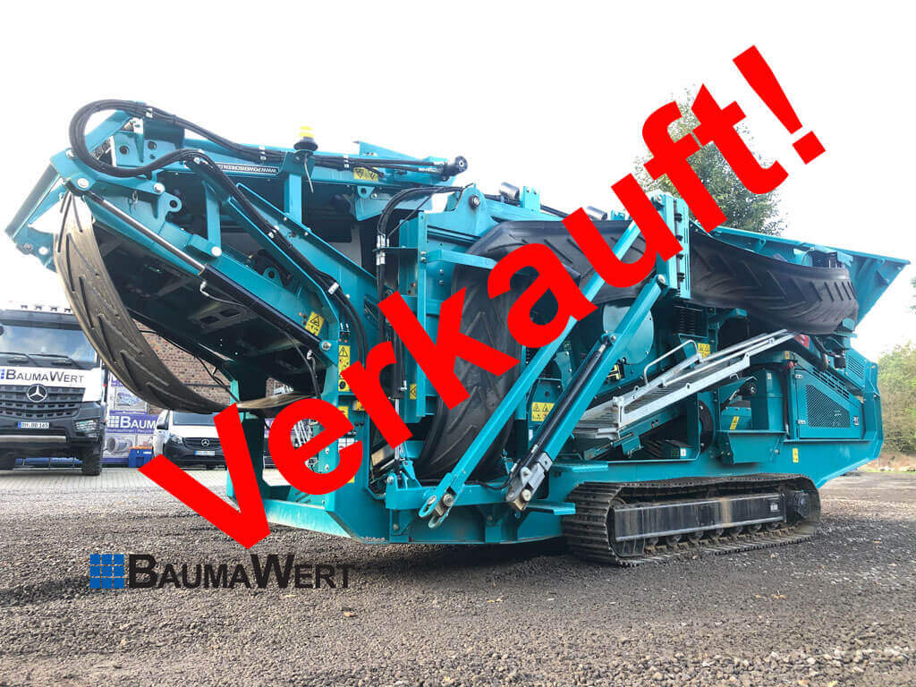 Raupenmobile Grobstücksiebanlage mit 3 Fraktionen Powerscreen Warrior 800 - Baumawert GmbH